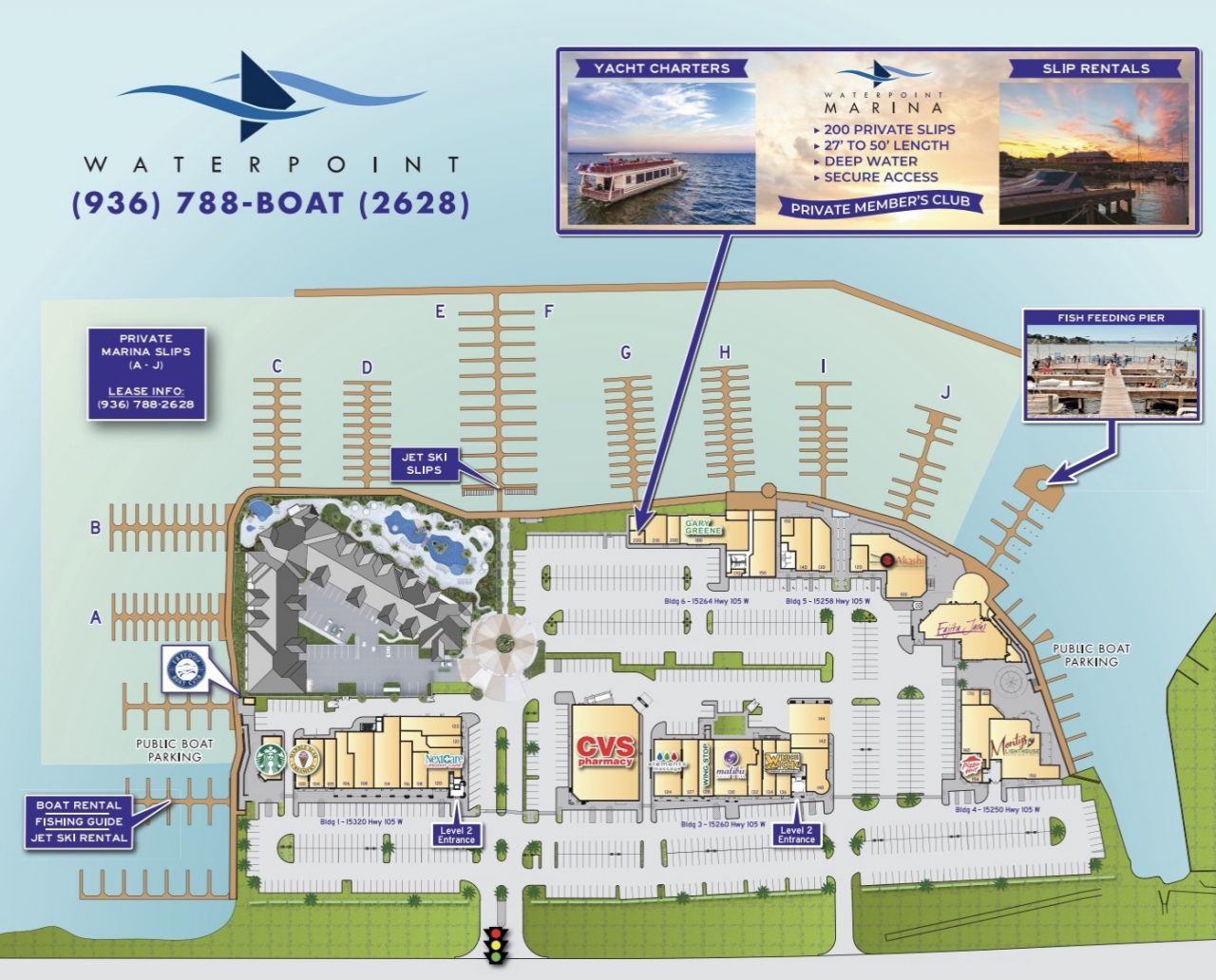 Boat Slip Rentals - Lake Conroe Boat Storage | Waterpoint Marina